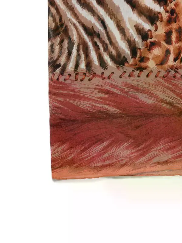 Fendi 1990s Animal-print Scarf