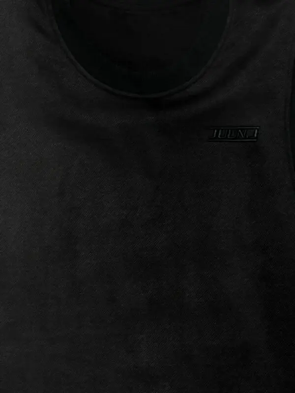 JUUN.J Layered Logo Plaque Vest