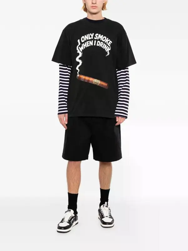 MELT Graphic-printed T-shirt - Black