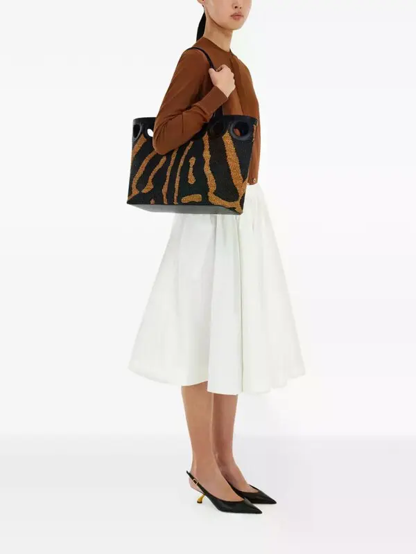 FERRAGAMO Gancini Outline Tote Bag - Black