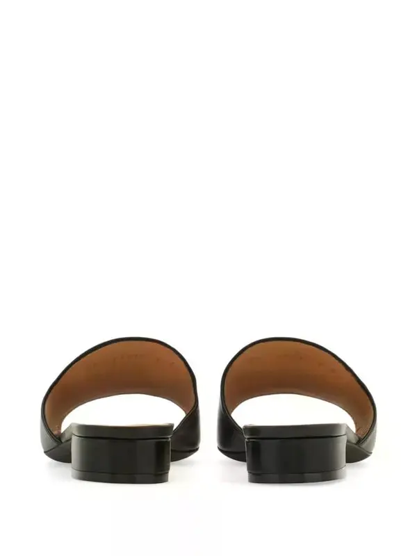 FERRAGAMO Gancini Detail Slides - Black