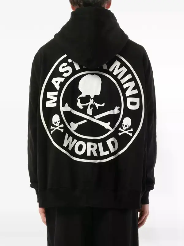 MASTERMIND WORLD Logo Print Drawstring Hoodie