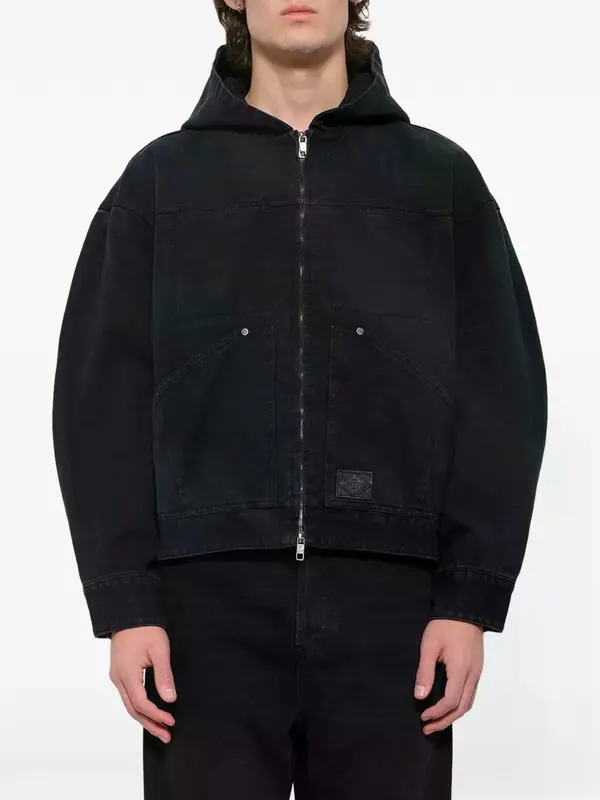 WOOYOUNGMI Hooded Denim Jacket