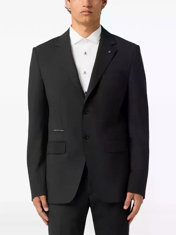 Philipp Plein Skull-plaque Single-breasted Blazer
