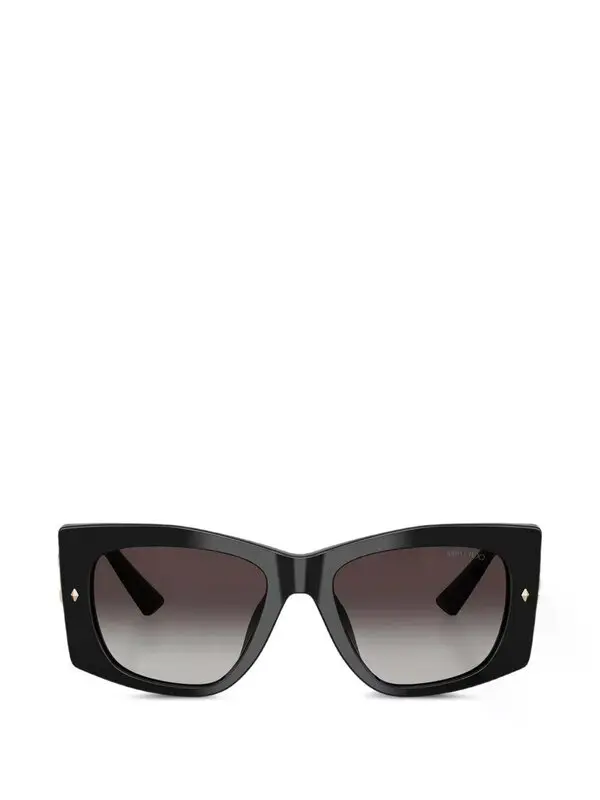 JIMMY CHOO Gabi Logo Detail Sunglasses - Black