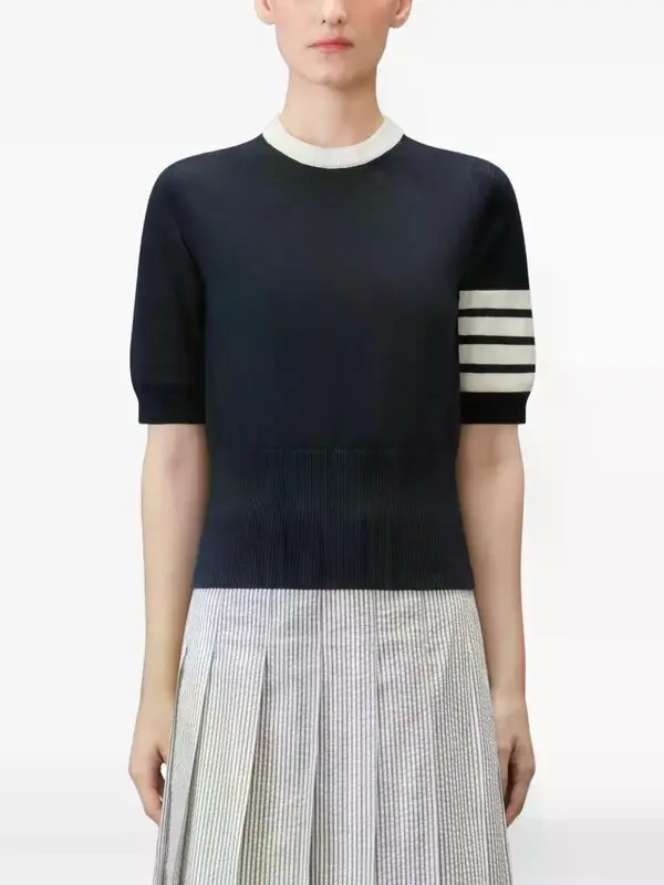 Thom Browne Hector Intarsia Knit T-shirt