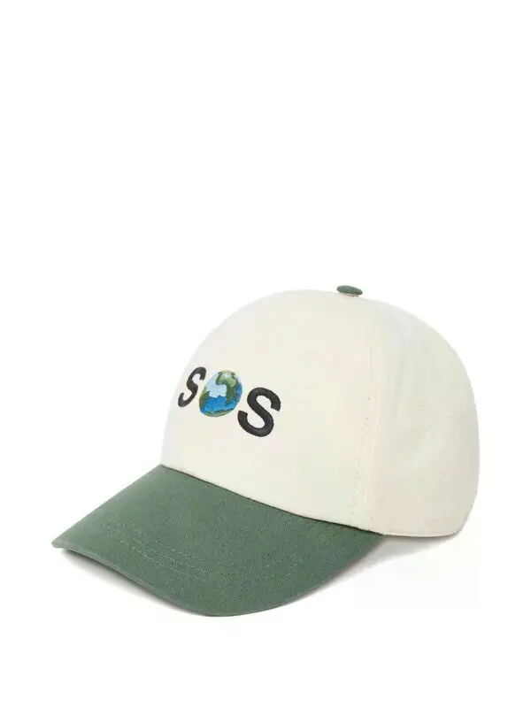 Stella McCartney Embroidered Canvas Baseball Cap - Neutrals