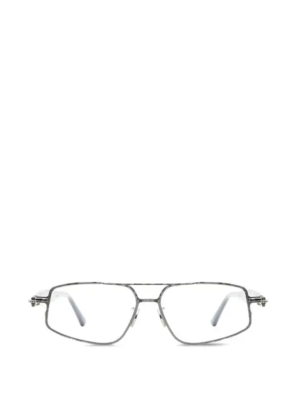 KUBORAUM J73 Geometric-frame Eyeglasses - Silver