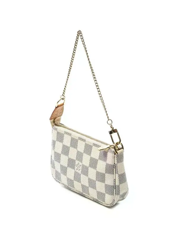 LOUIS VUITTON Mini Pochette Accessoires Zip-up Clutch Bag - Neutrals