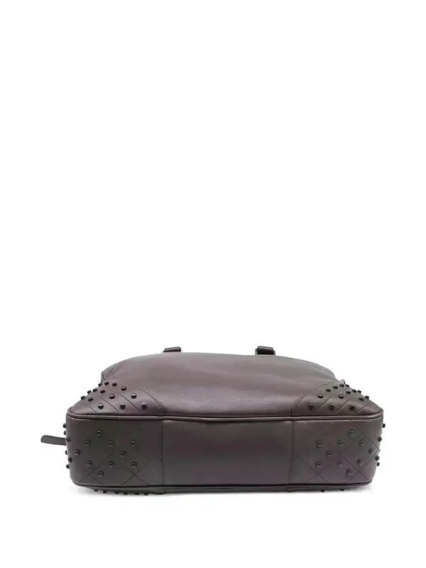 TOD'S Studded Leather Briefcase