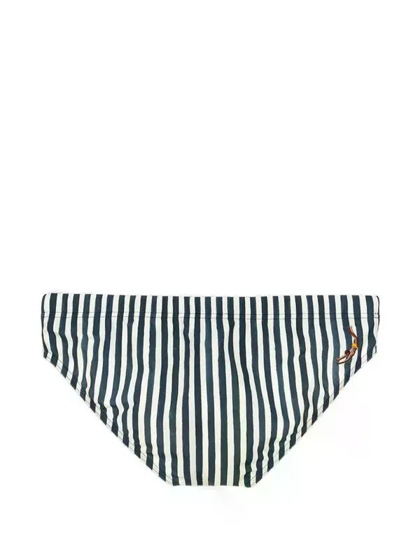 MOSSO SUN WEAR Striped Swim Briefs