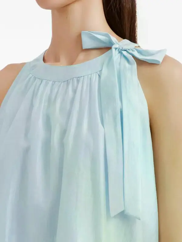B+AB Sleeveless Blouse And Shorts Set With Bow Detail