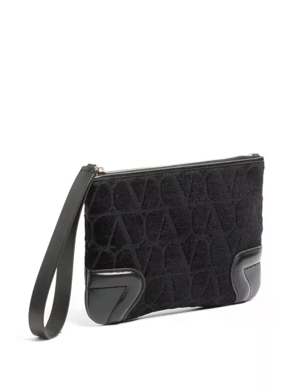 Valentino Garavani Toile Iconographe Pouch - Black