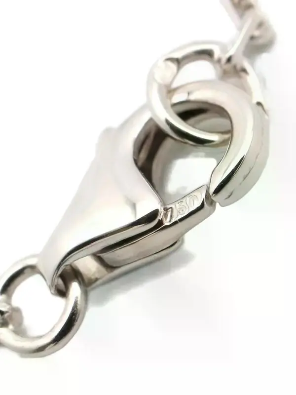 Cartier 18k White Gold Love Circle Diamond Necklace