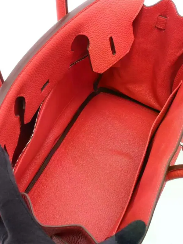 Hermès 30 Birkin Tote Bag - Red
