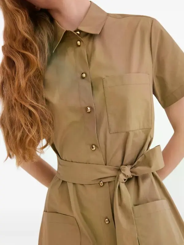 Cara Cara Belted Shirt Mini Dress