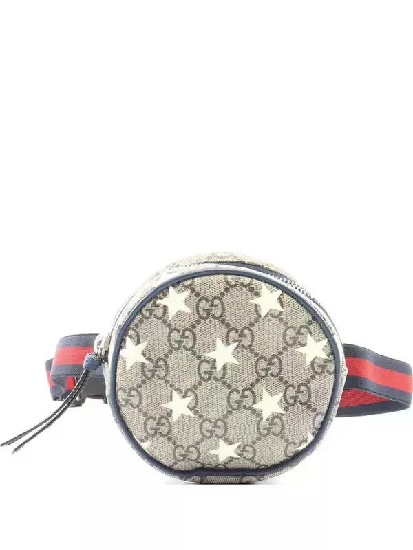 Gucci Gg Supreme Star Belt Bag - Brown