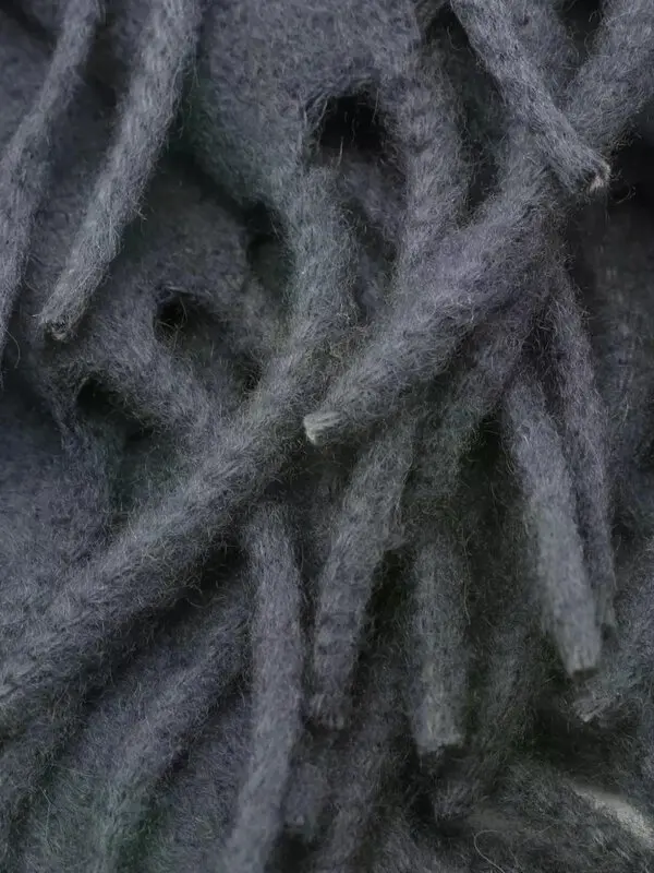 Hermès Fringed Logo-embroidered Shawl