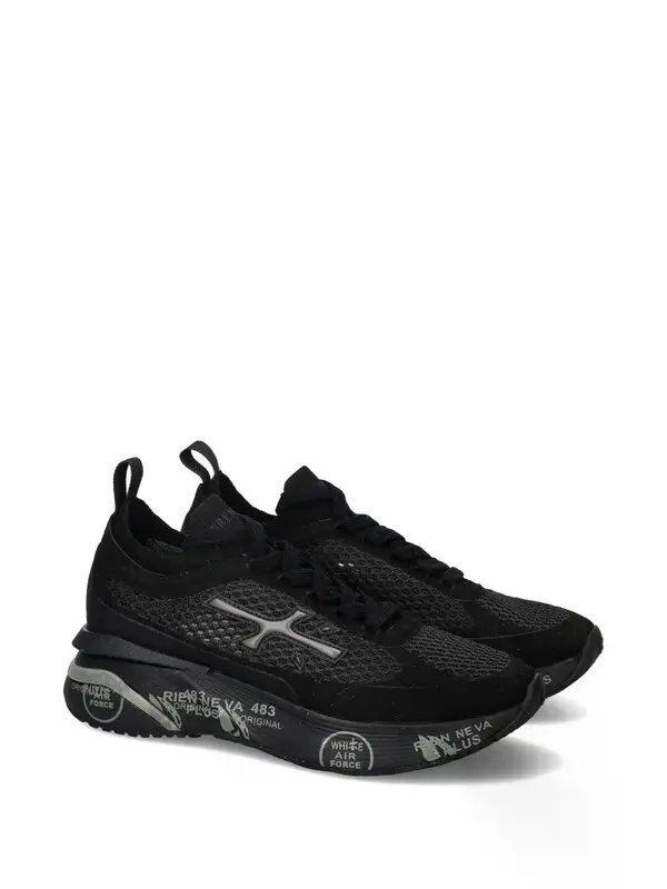 Premiata Moerun Mesh-panel Sneakers - Black