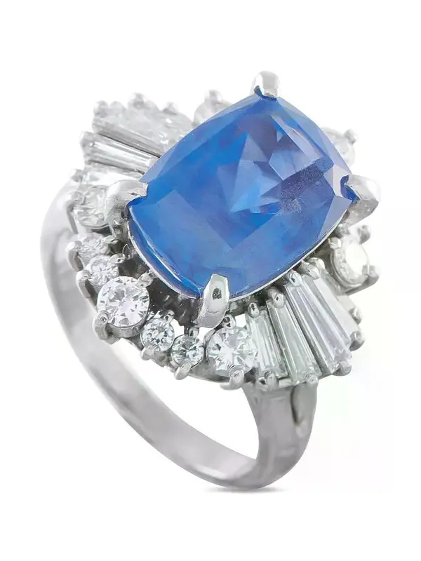 LB EXCLUSIVE Sapphire And Diamond Ring - Silver