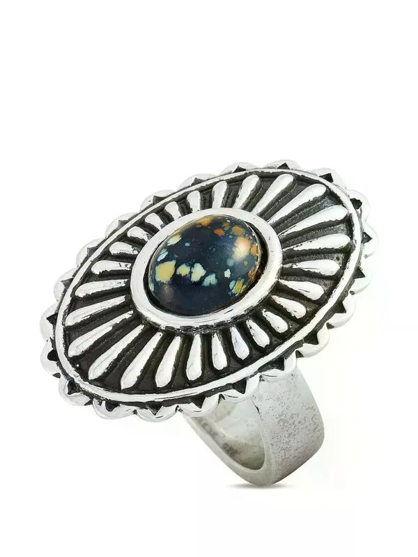 KING BABY STUDIO Starburst Concho Turquoise Ring
