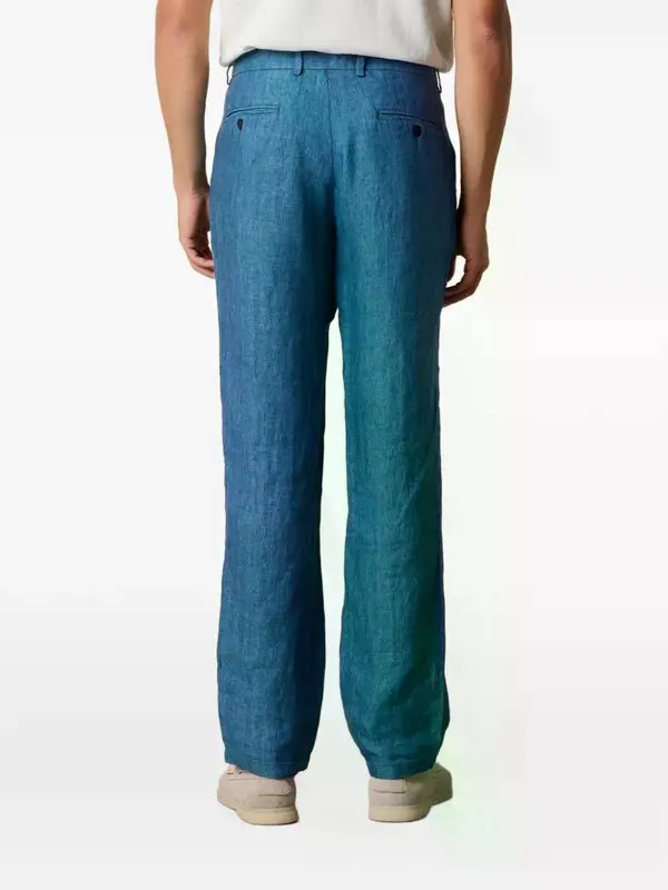 Brooks Brothers Herringbone Weave Linen Trousers