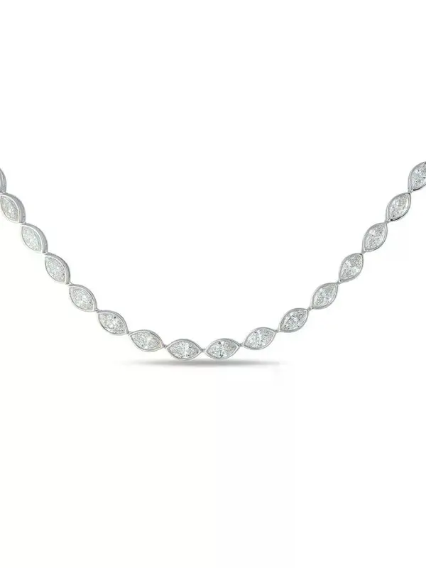 LB EXCLUSIVE 18k White Gold Diamond Necklace - Silver