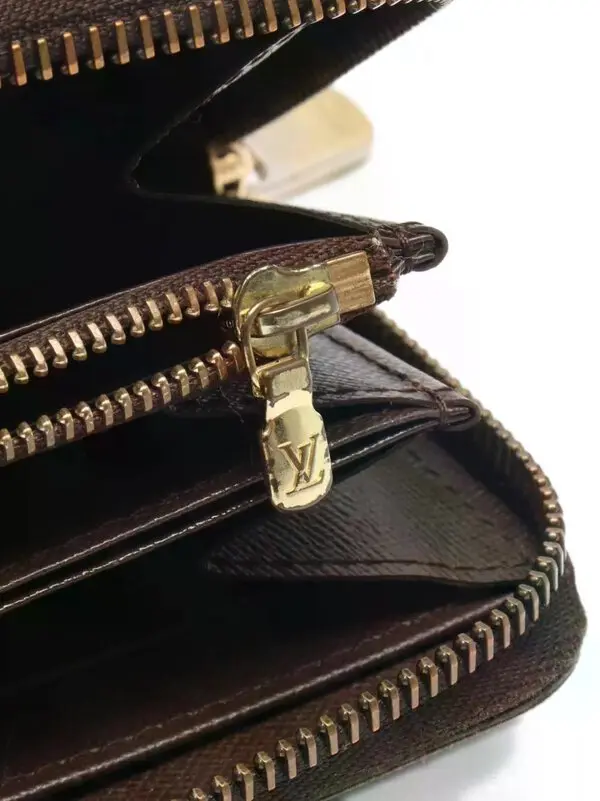 LOUIS VUITTON 2008 Damier Ebene Zippy Wallet - Brown