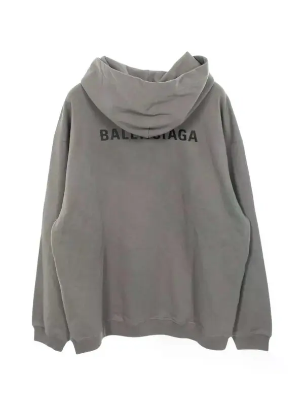 Balenciaga Cotton Logo Embroidery Hoodie