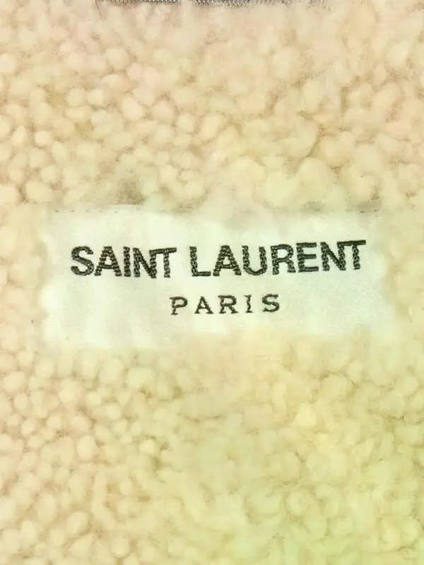 Saint Laurent Shearling-collar Leather Jacket