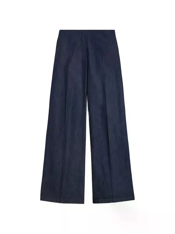 JIL SANDER Chambray Straight-leg Trousers