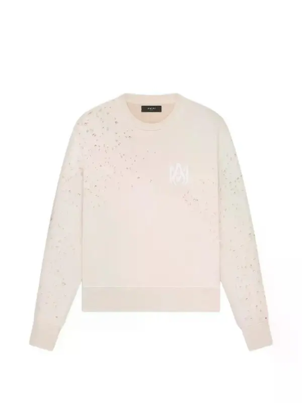 Amiri Shotgun Ma Crew-neck Sweater - Neutrals