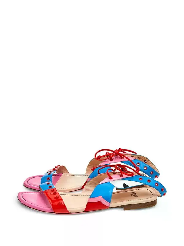 Fendi Ankle-cuff Flat Sandals