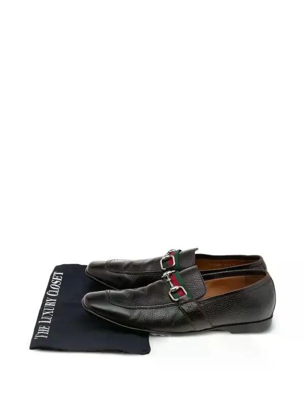 Gucci Horsebit Web Loafers