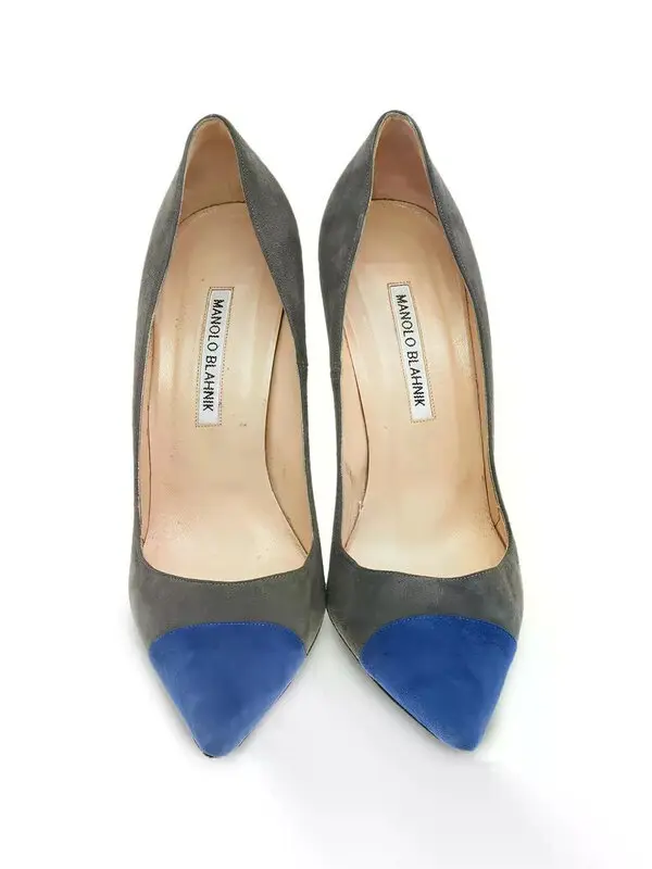 Manolo Blahnik Suede Pointed-toe Pumps