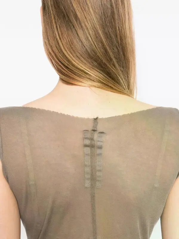 Rick Owens Sheer Raw-edge Top
