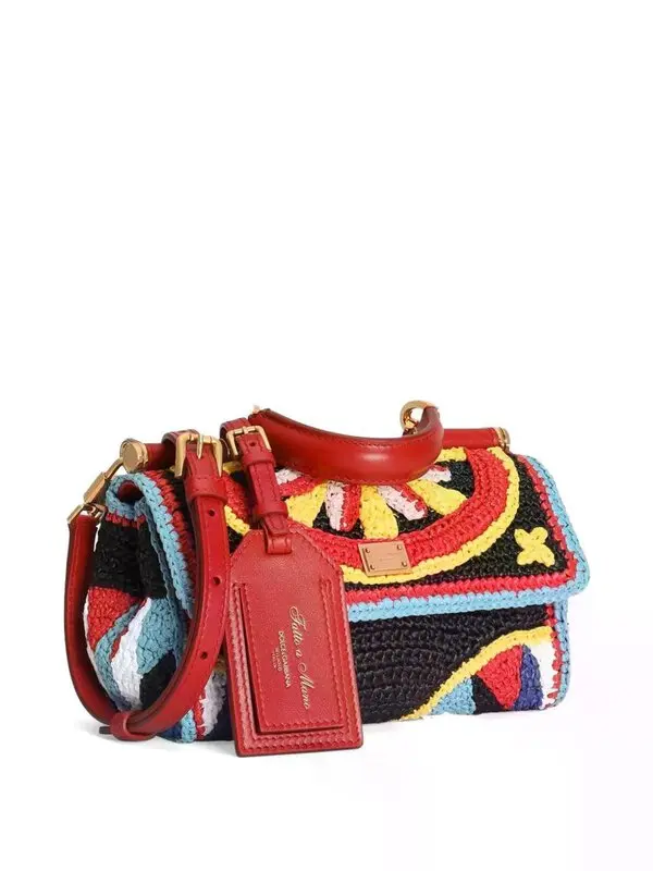 Dolce & Gabbana Mini My Sicily Handbag In Raffia