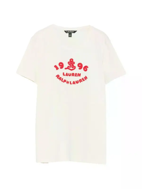 Ralph Lauren Embroidered Logo T-shirt - Neutrals