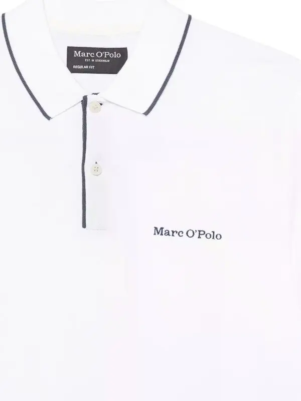 Marc O'polo Logo-embroidered Tipped Polo Shirt