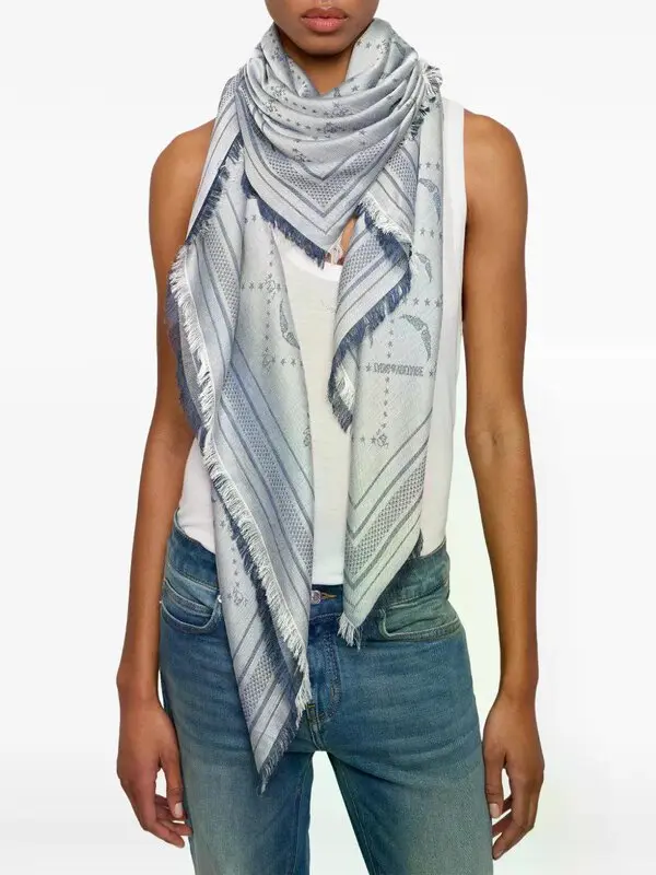Zadig&Voltaire Liz Monogram-print Scarf