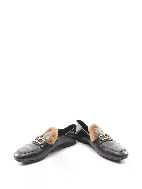 LOUIS VUITTON 2020 Logo-plaque Loafers