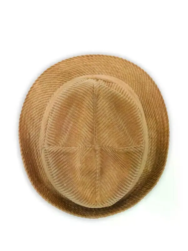 Vintage Corduroy Trilby Hat