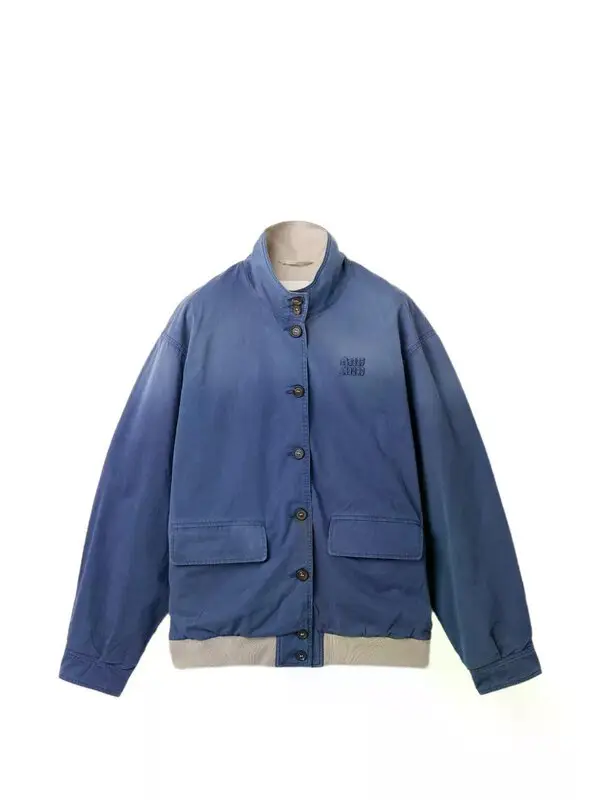 Miu Miu Washed Twill Blouson Jacket