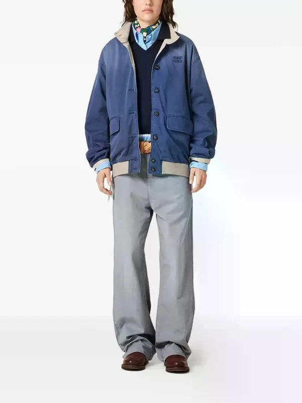 Miu Miu Washed Twill Blouson Jacket