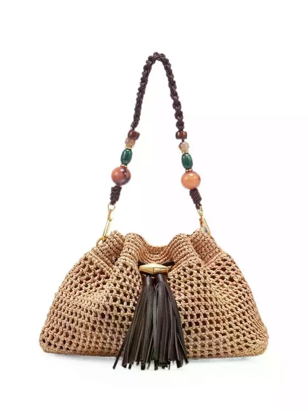 JIMMY CHOO Beaded Shoulder Bag