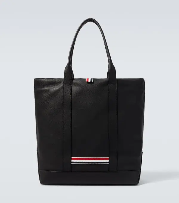 Thom Browne Leather Tote Bag