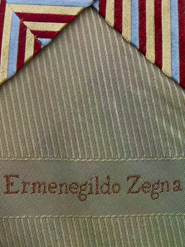 Ermenegildo Zegna Diagonal Jacquard Tie - Multicolour