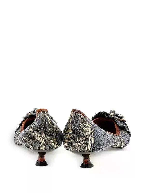 Miu Miu Jacquard Embellished Pumps
