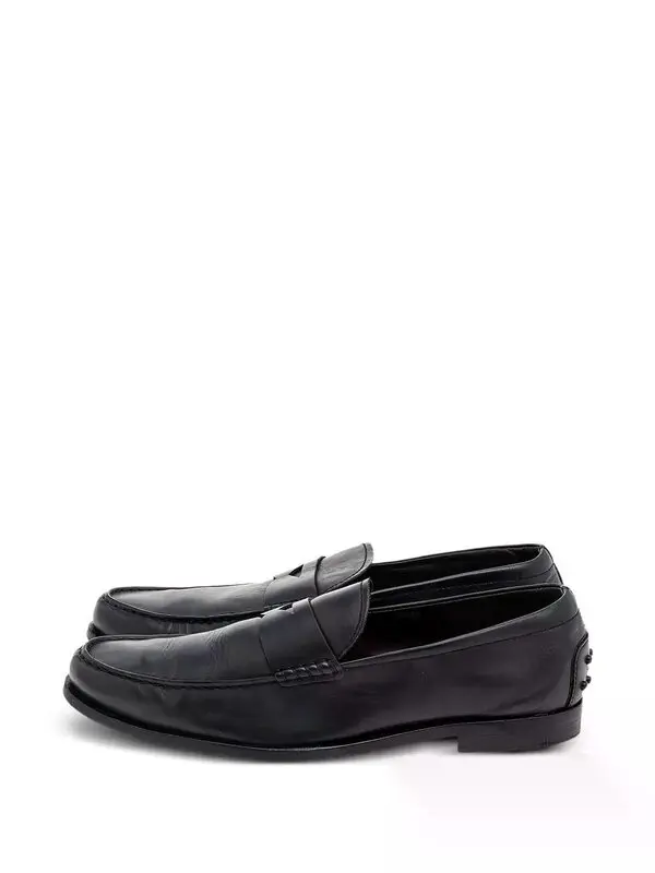 TOD'S Leather Penny Keeper Loafers