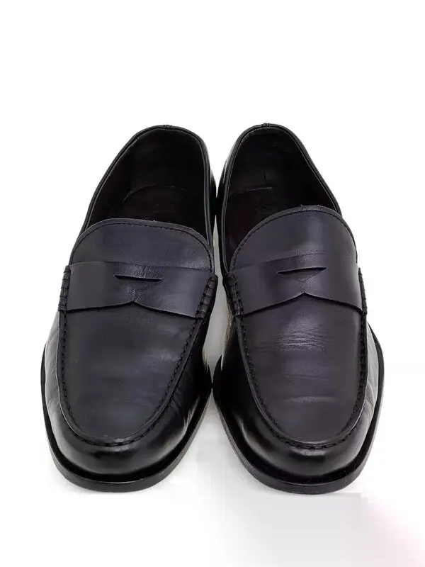 TOD'S Leather Penny Keeper Loafers